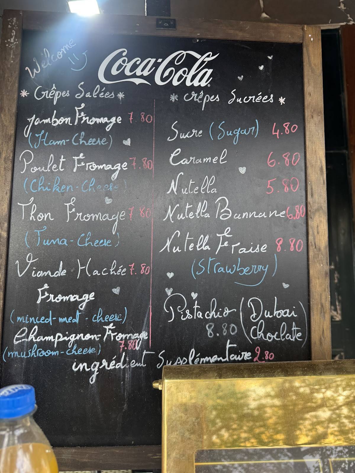 Menu au Restaurant la pyramide, Paris