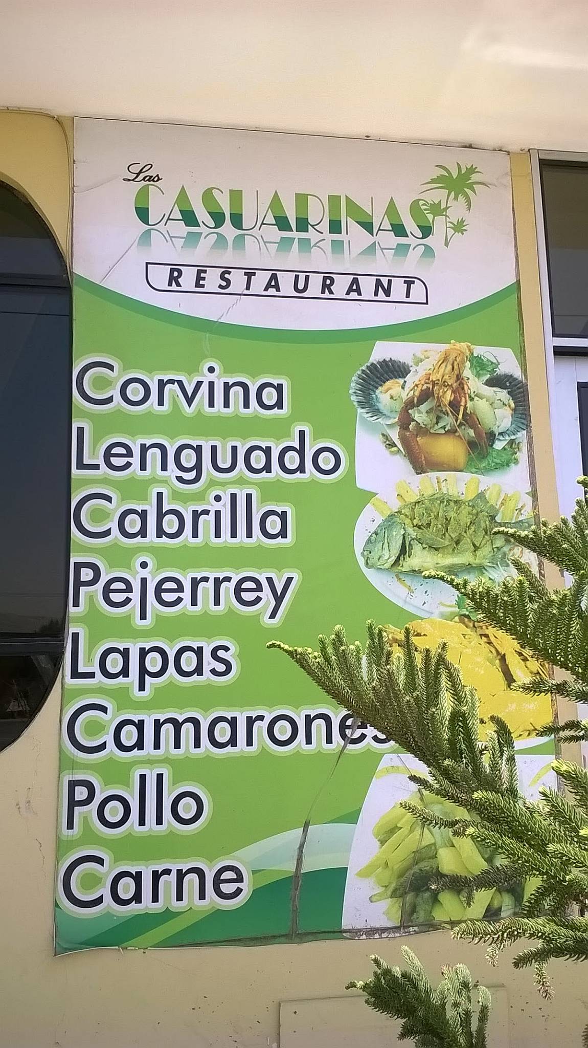 Menu at Restaurant y Hospedaje Las Casuarinas, Peru, 8FJG+34G