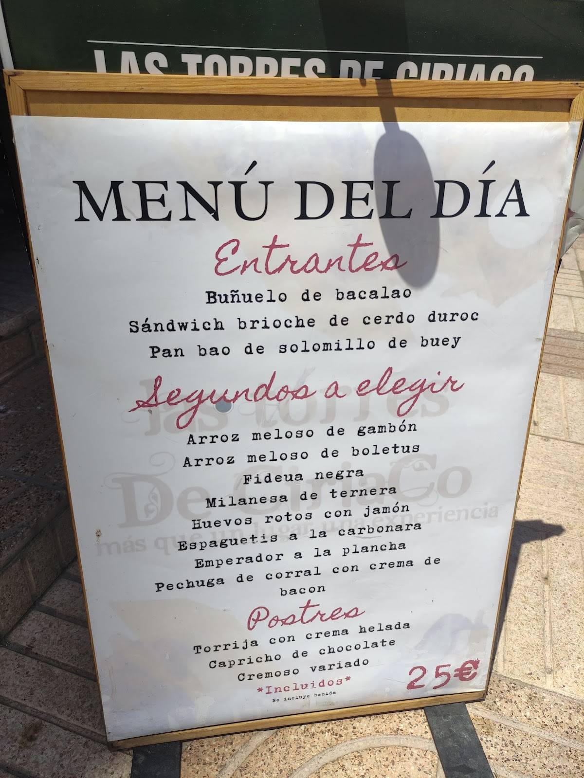 Menu at Restaurante El Salado Playa, Port Sa Platja