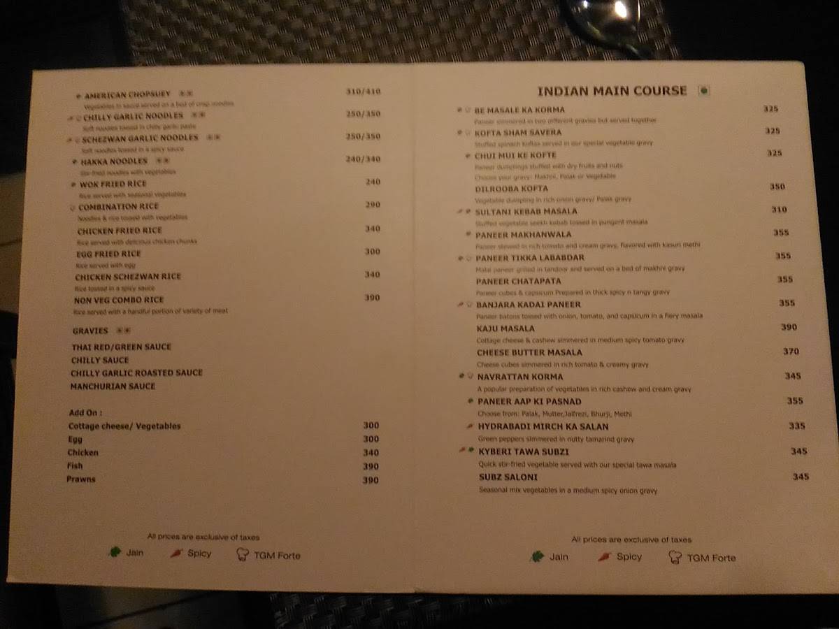 Menu at Richie Rich Bistro, Vadodara