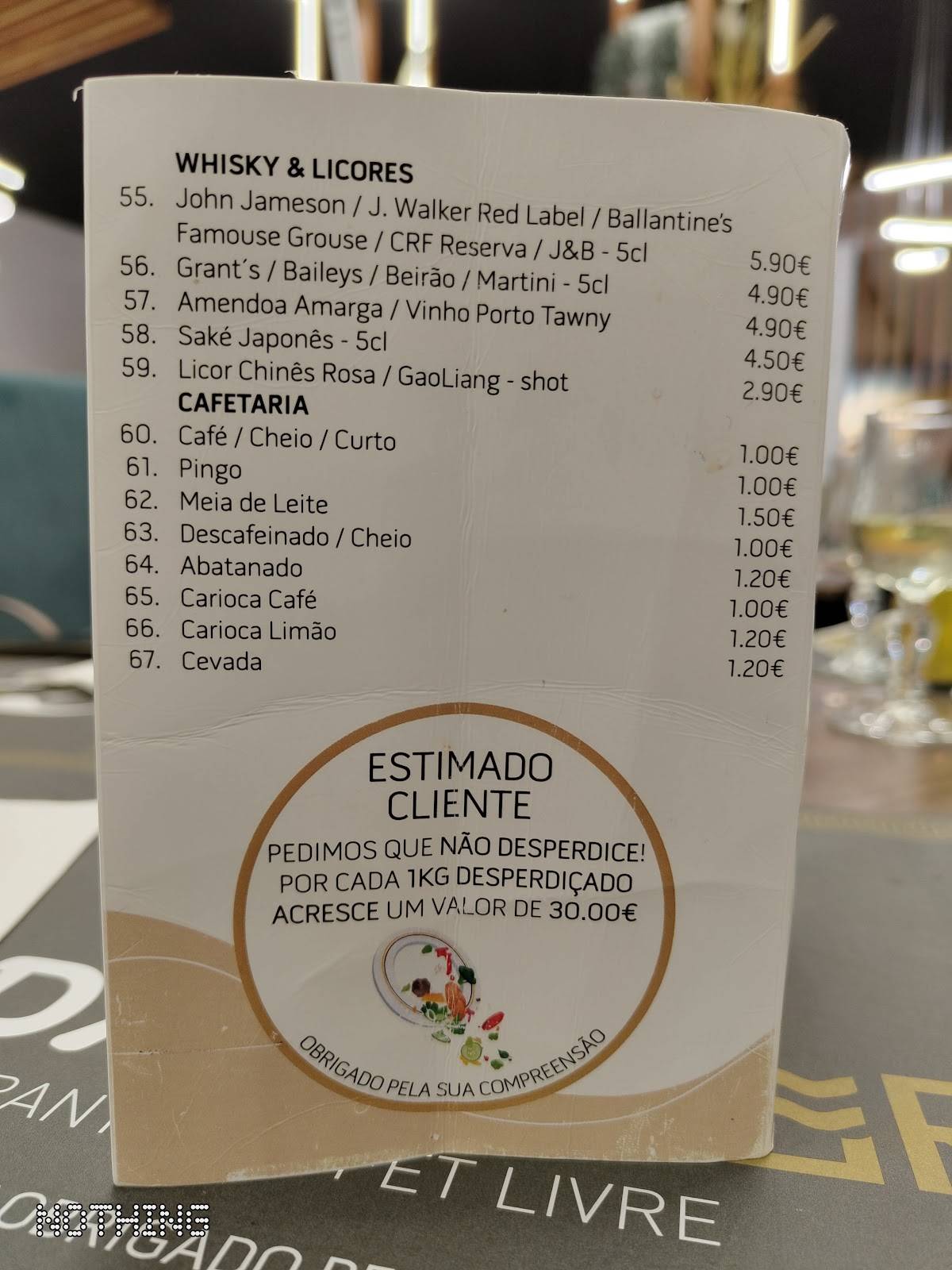 Menu em Panda Douro restaurante, Rio Tinto