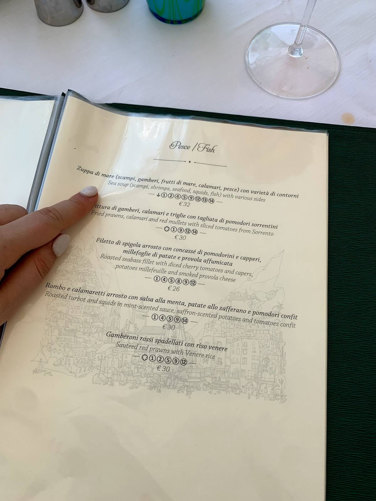 Menu at Ristorante Adamo ed Eva Positano, Positano