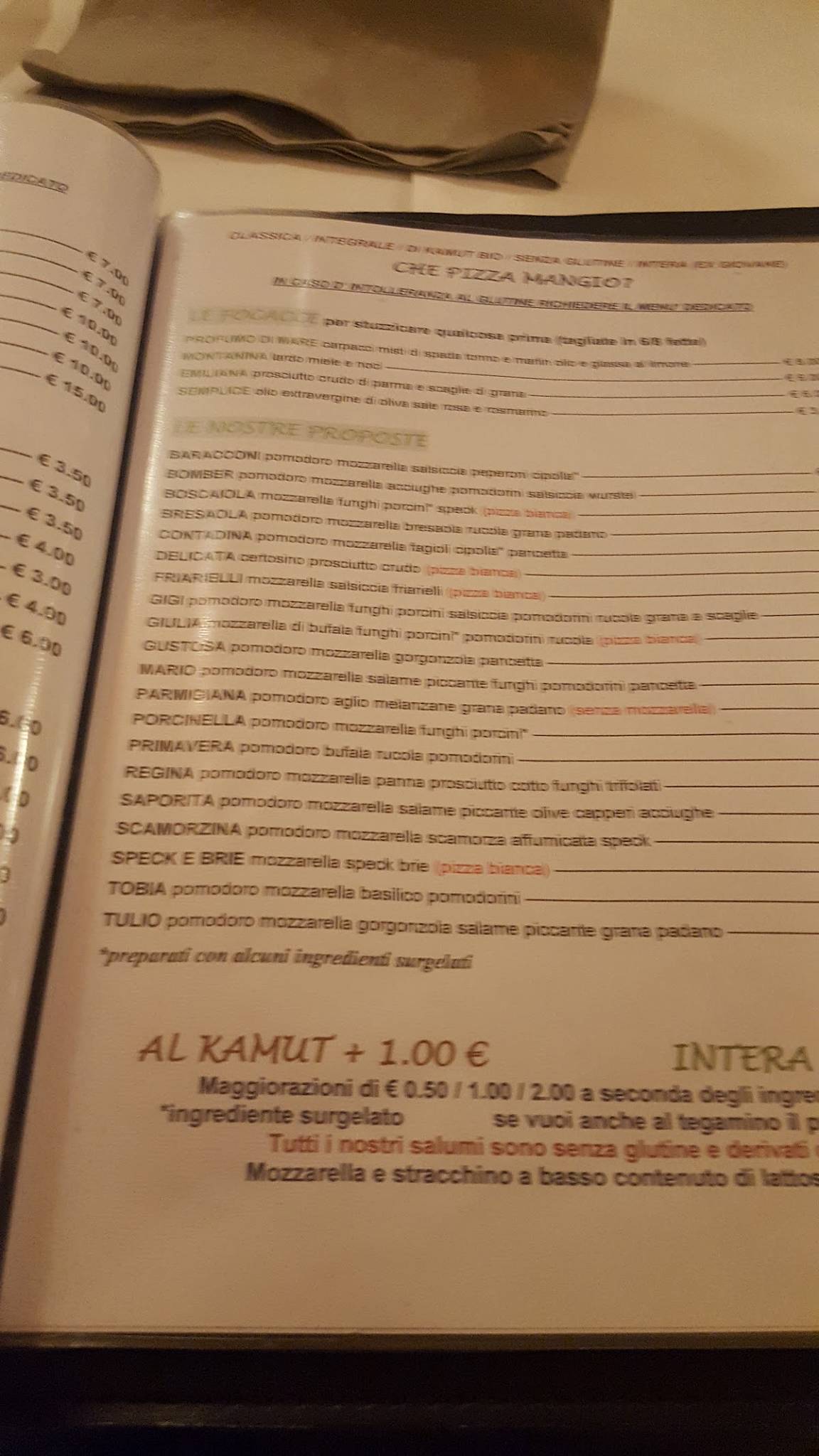 Menu at Ristorante Pizzeria Stella, San Salvatore Monferrato, Via Carlo ...