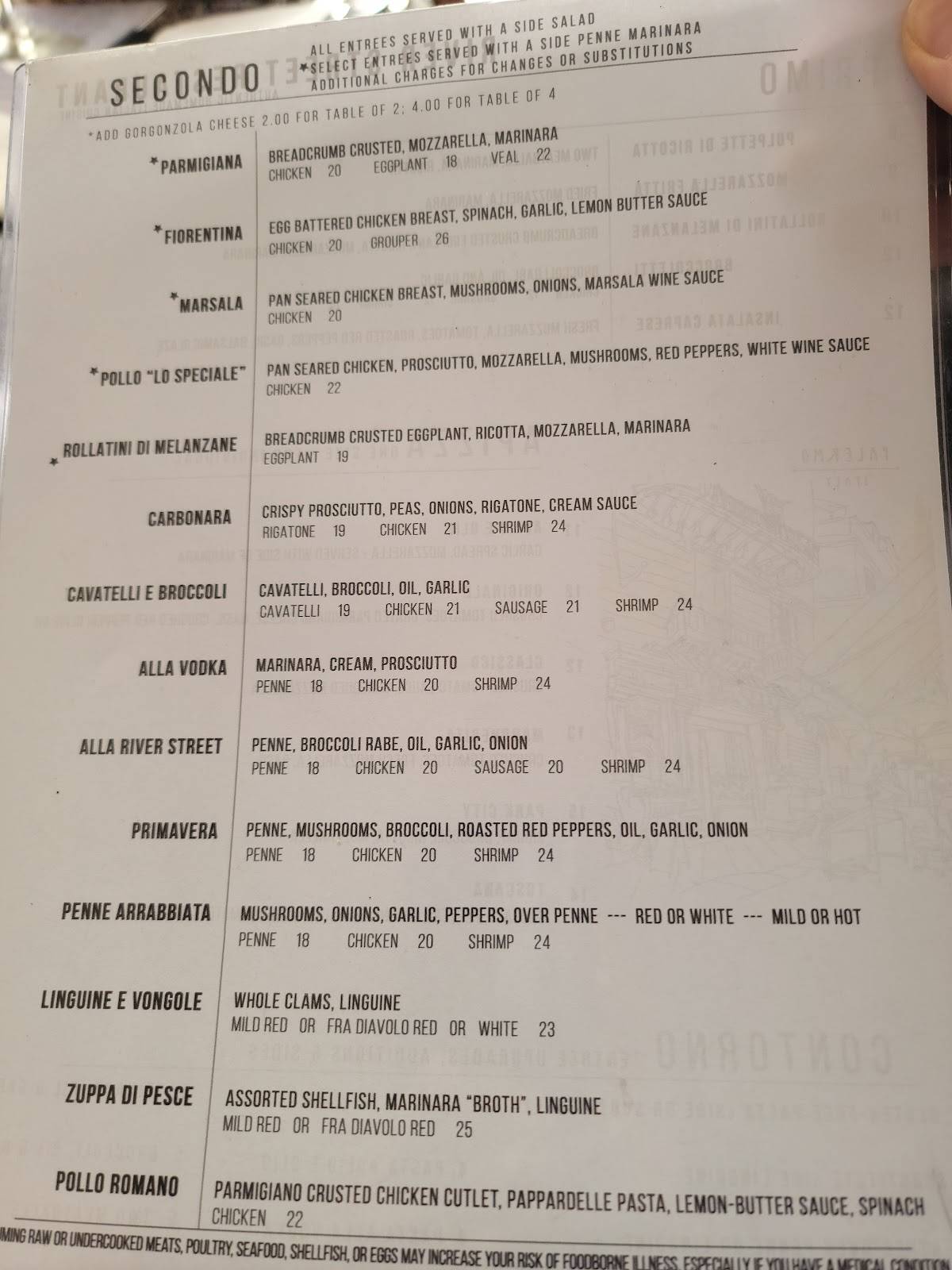 Menu at River Street Restaurant, Milford
