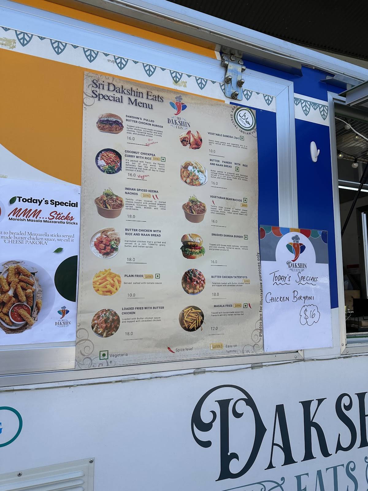 Menu at Sri Dakshin Eats FOOD TRUCK restaurant, Riverstone