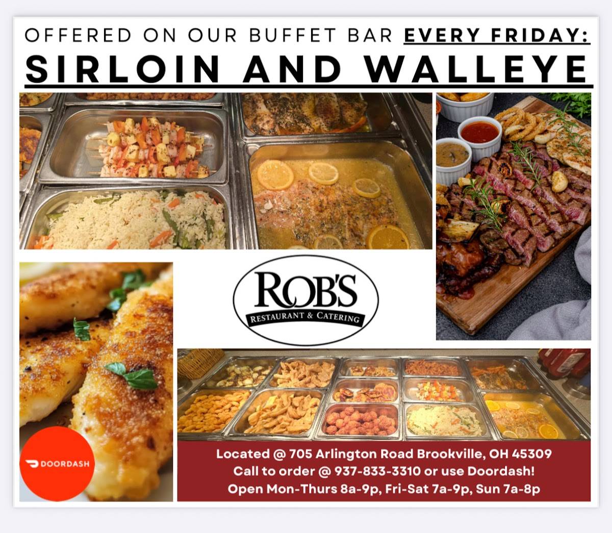 Menu at Rob's Restaurant & Catering, Brookville