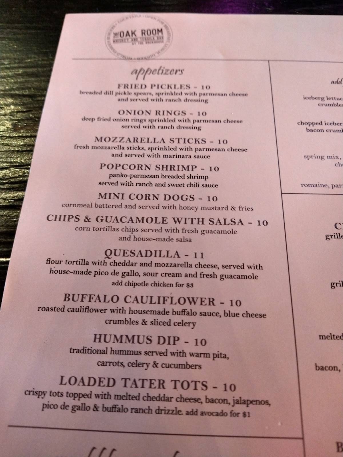Menu at Rockhouse pub & bar, Las Vegas, S Las Vegas Blvd