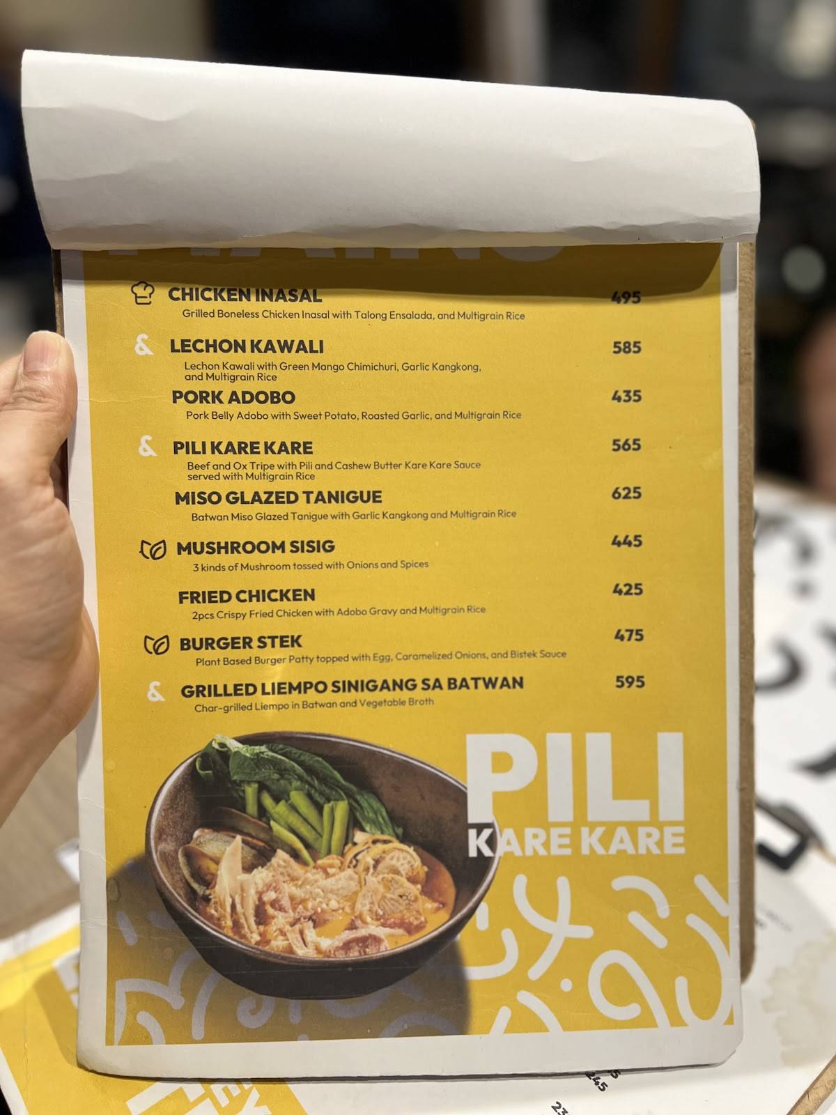 Menu at Rogue&Co cafe, Quezon City