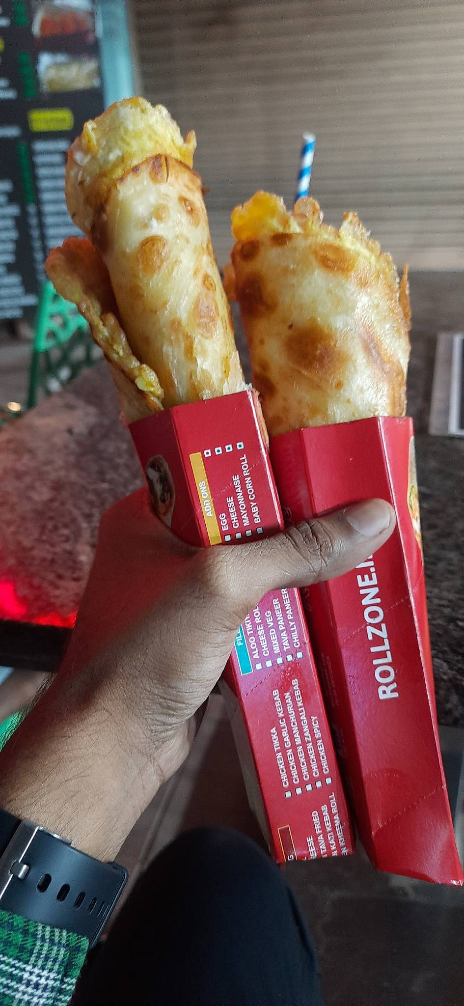 Menu at Rollzone, Hyderabad, F94C+XV9