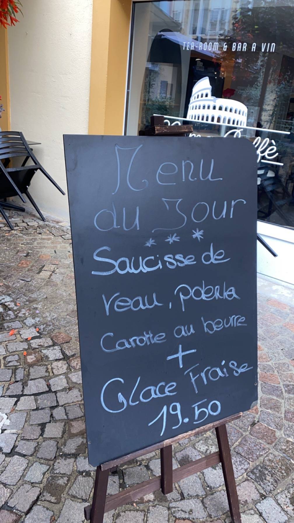Menu au Roma Caffè di Caterina, Yverdon-les-Bains