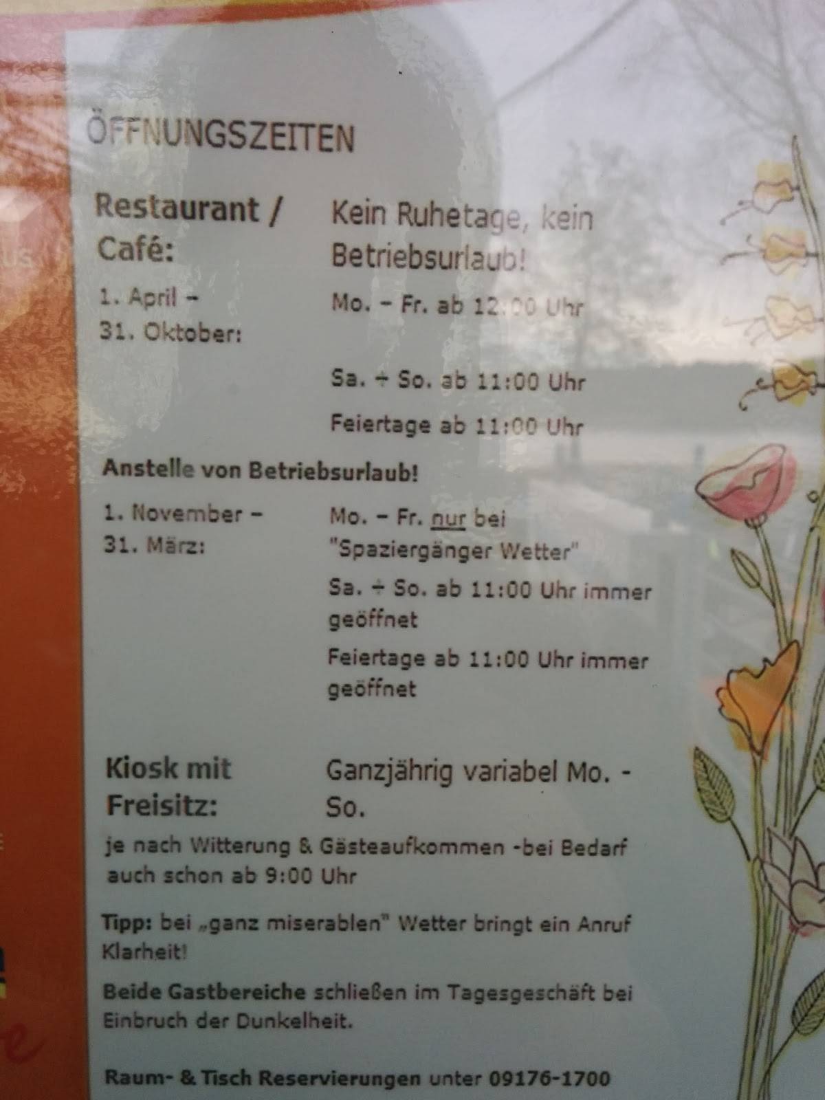 Speisekarte von Rothsee Strandhaus Birkach - Roth restaurant, Roth