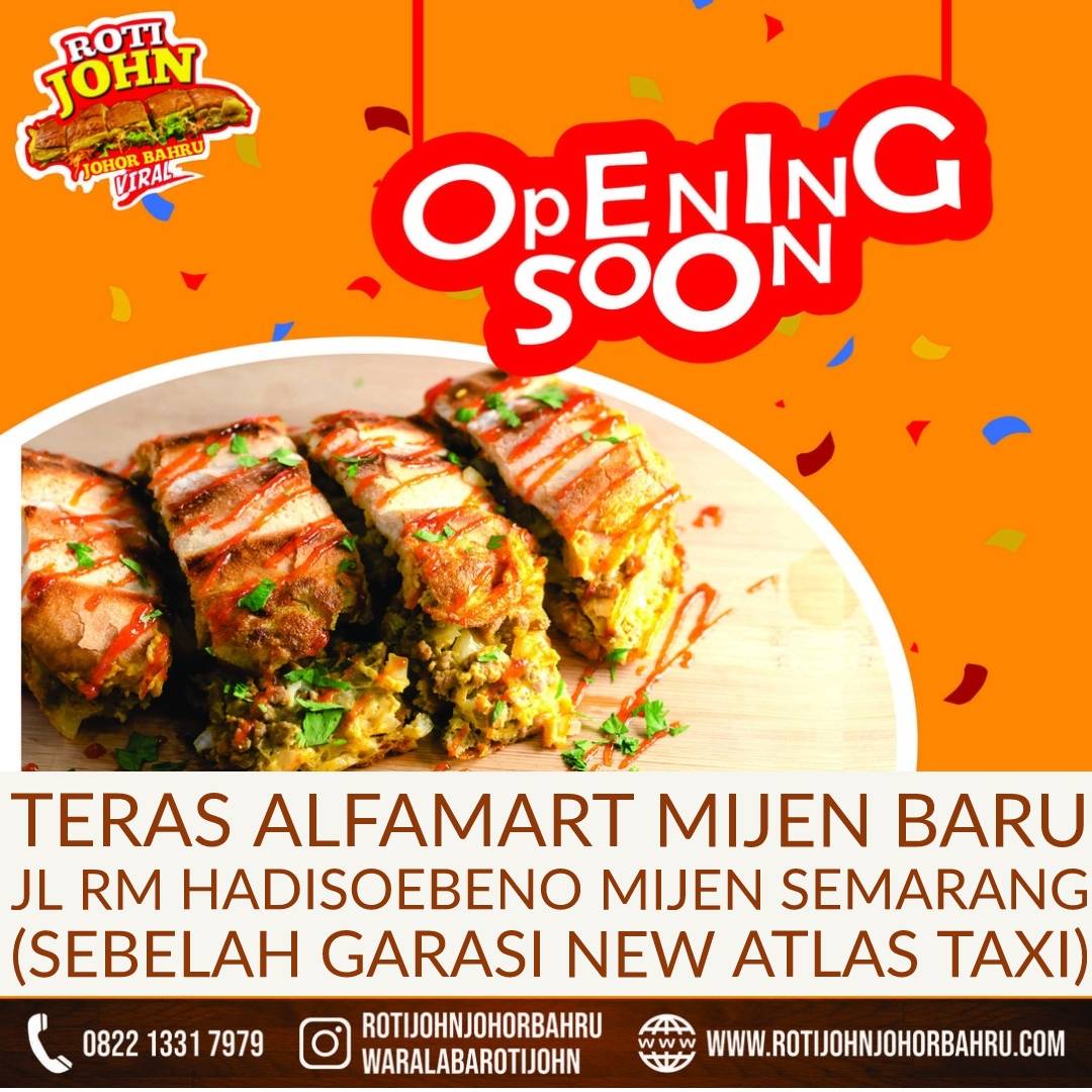 Menu at Roti John Johor Baru Mijen Semarang, Indonesia