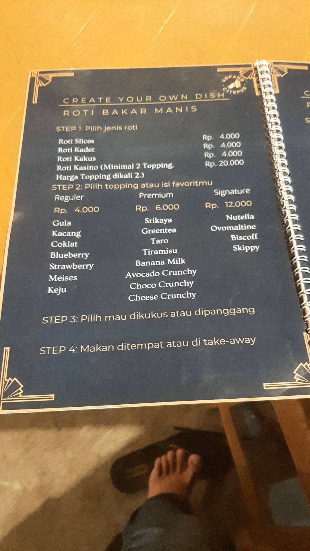 Carta de Roti Kadet Citepus, Bandung