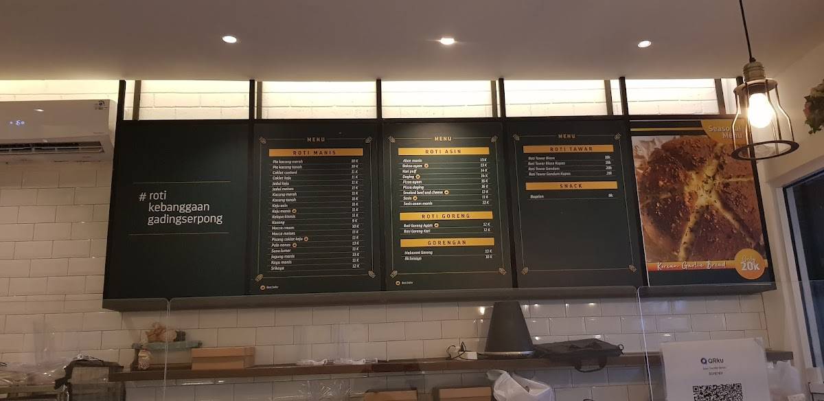 Menu at Roti Kebanggaan Gading Serpong Beryl restaurant, Cihuni