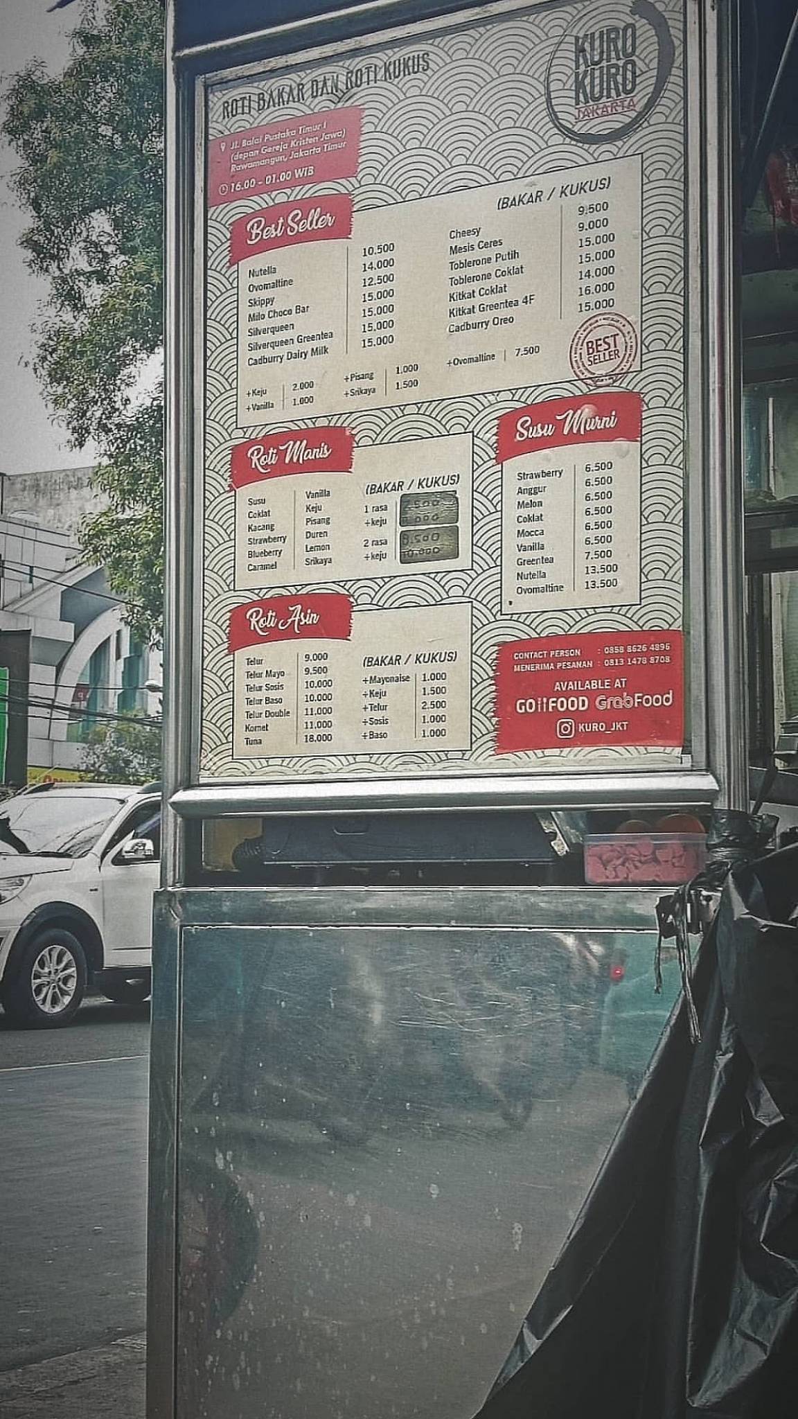 Menu at Roti Kukus & Roast Rawamangun (Kuro Jakarta) restaurant, East ...