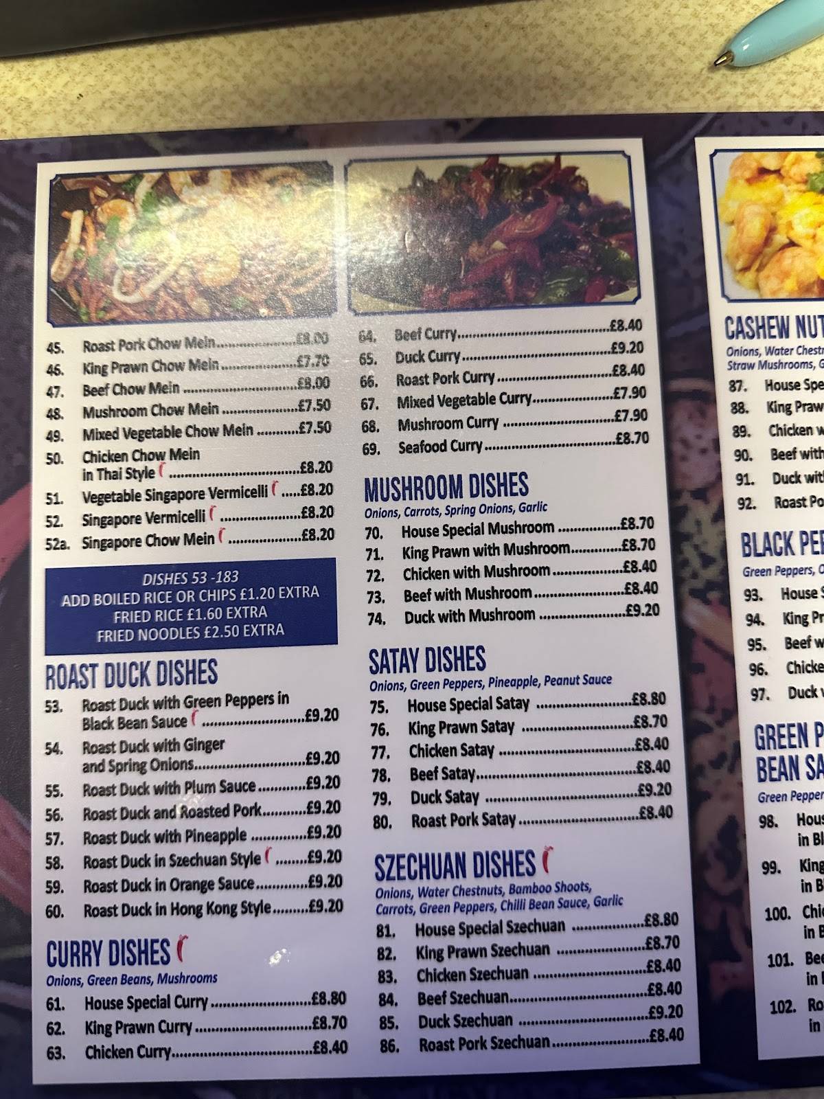 Menu at Royal Canton Takeaway restaurant, Goole