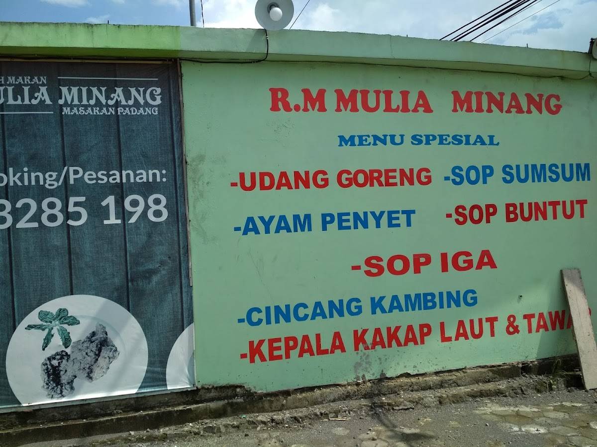 Menu at Rumah Makan Mulia Minang restaurant, Bojong