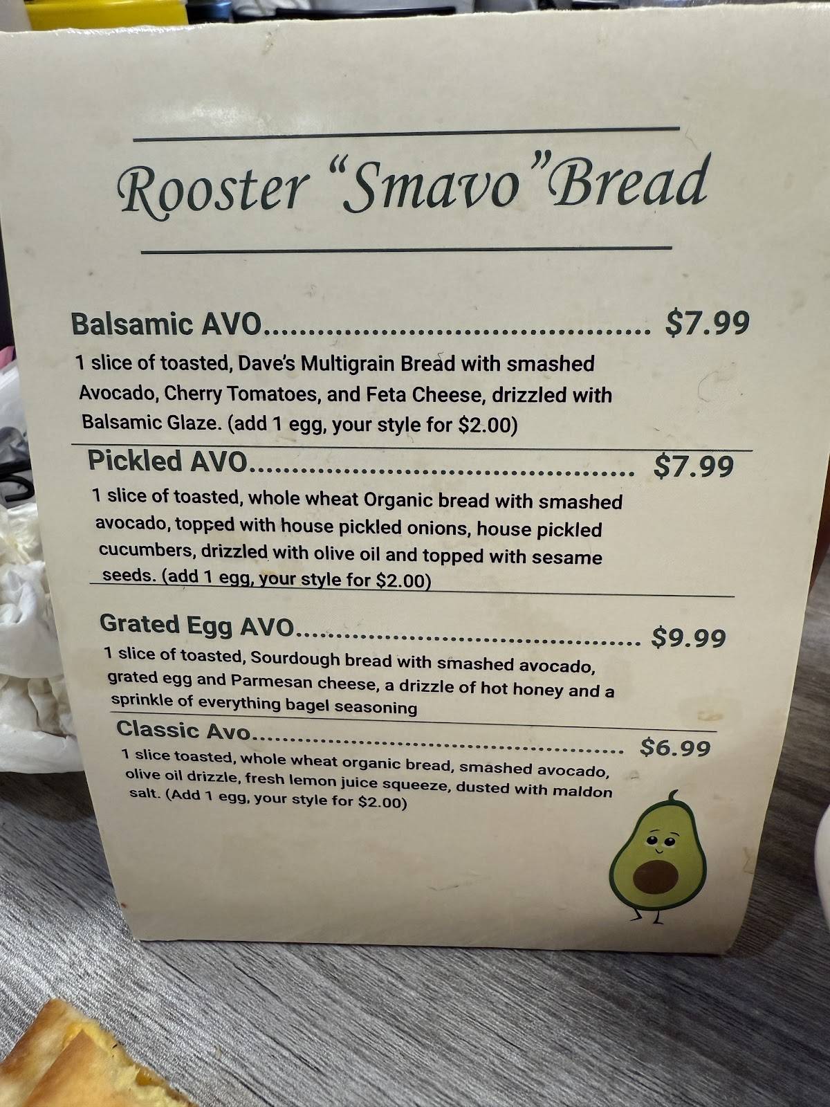 Menu at Rusty Rooster Breakfast and Lunch cafe, Lake Ozark
