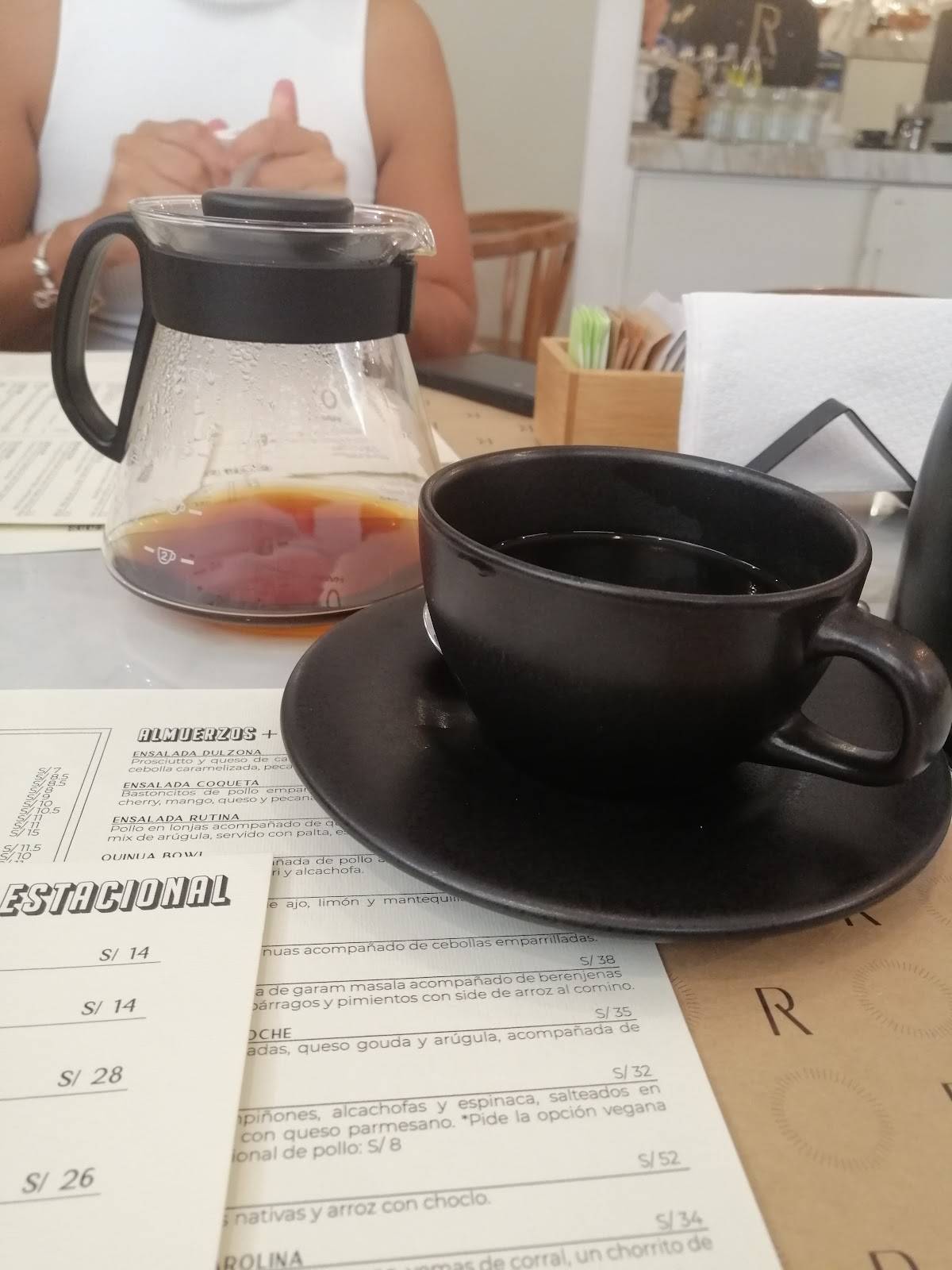 Carta de Rutina Café, Miraflores