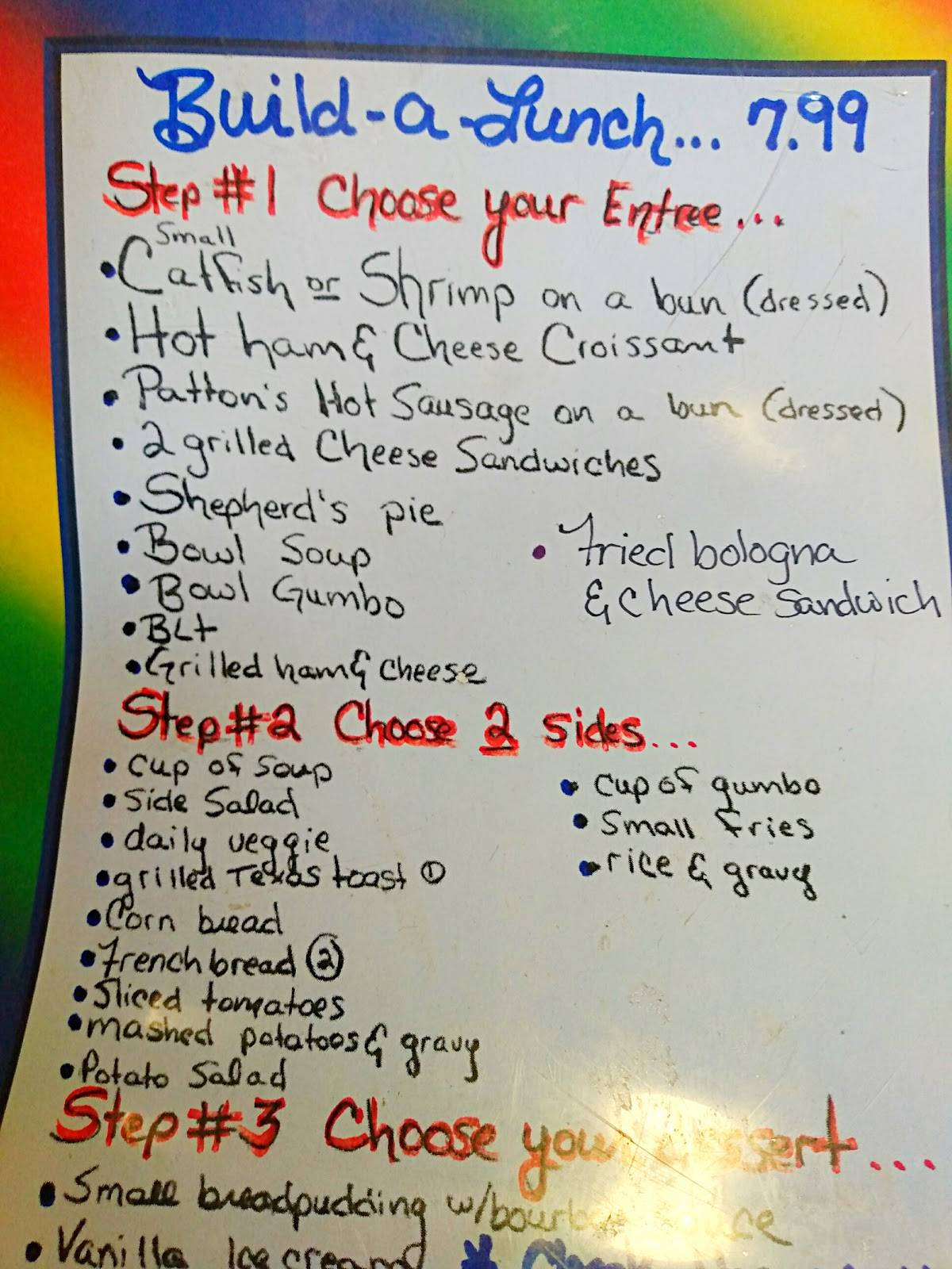 Menu at S & H Good Eats Cafe, Slidell