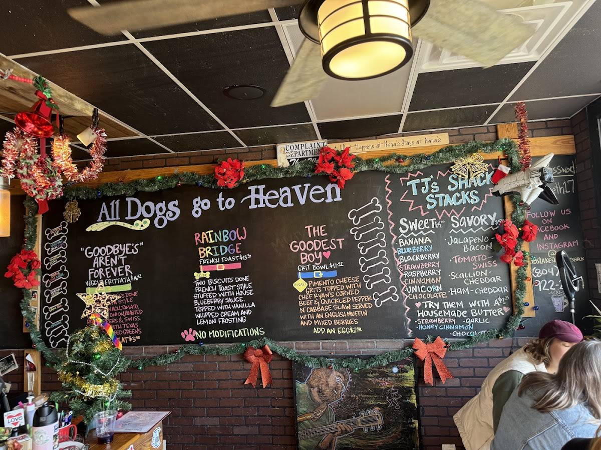 Menu at SB's Lakeside Love Shack restaurant, Lakeside
