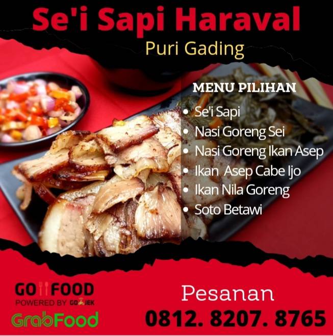 Menu at SEI SAPI HARAVAL - PURI GADING restaurant, Bekasi Regency