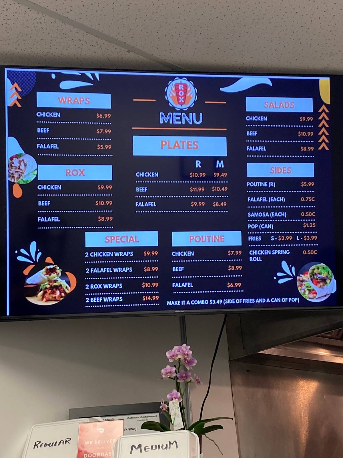 Carta del restaurante SHAWARMA ROX, Toronto