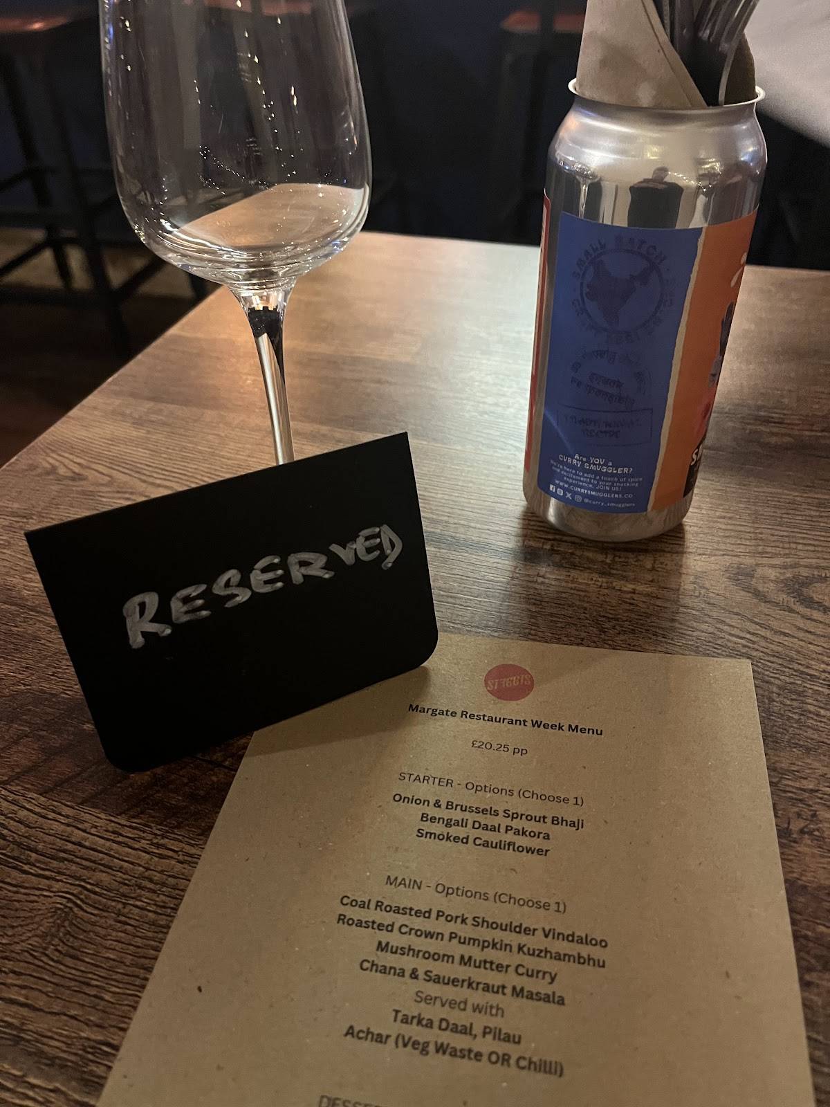 Menu at Riding Wine Co pub & bar, Margate