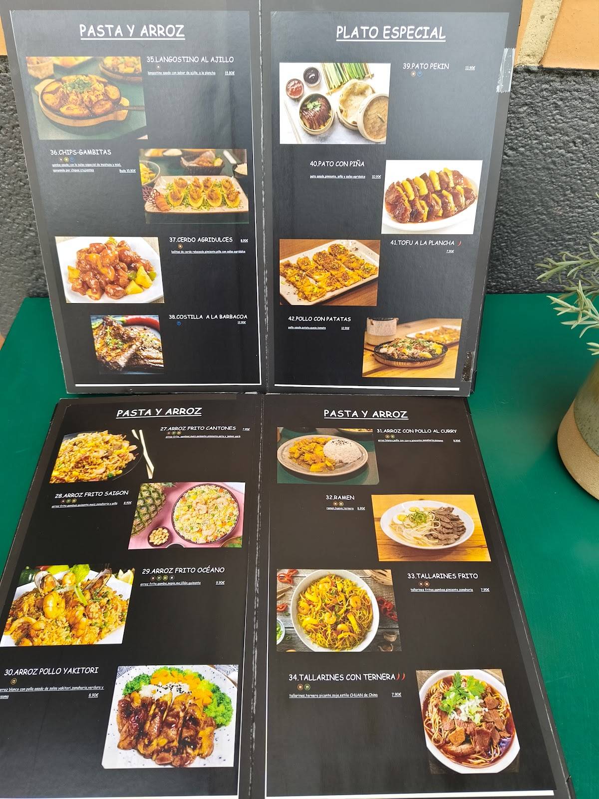 Carta del restaurante Saigon Saigon, Valencia
