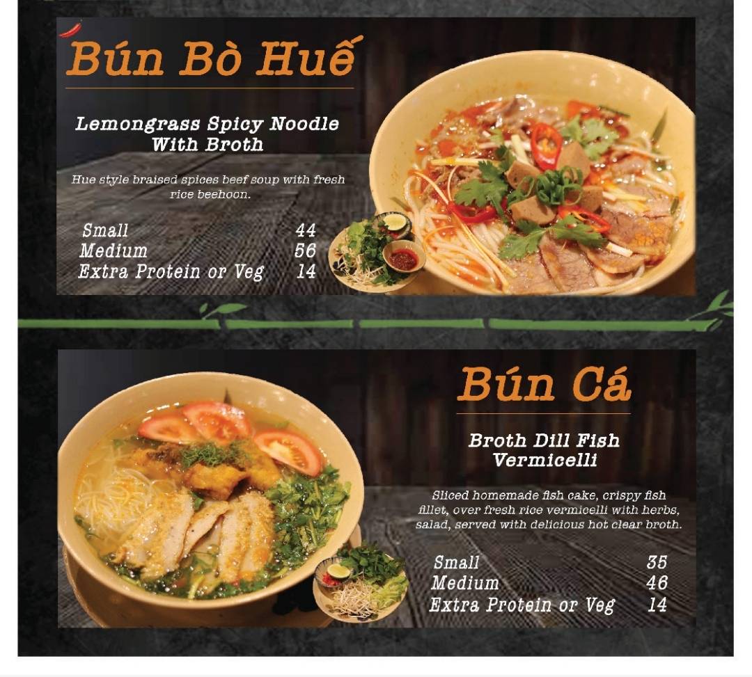 Menu at Saigon Taste of Vietnam JVC restaurant, UAE