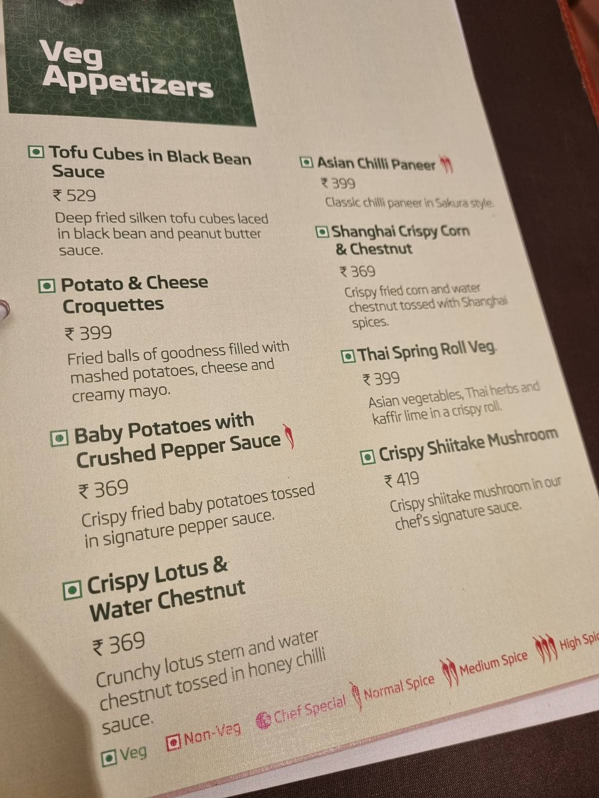 Menu at Sakura - A Far Eastern Kitchen, Hyderabad