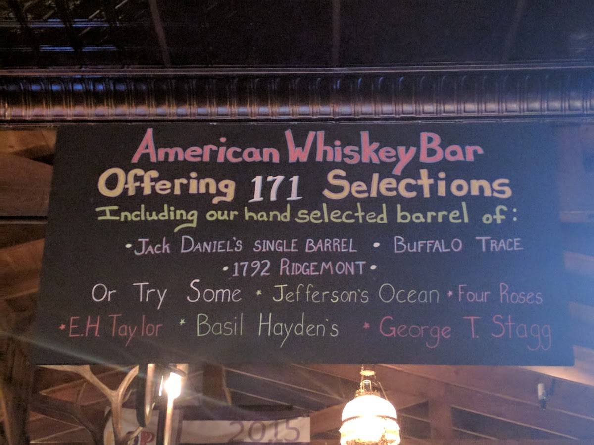Menu at Saloon No. 10 pub & bar, Deadwood