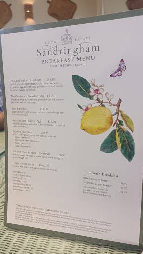 Menu at Sandringham Restaurant, Sandringham