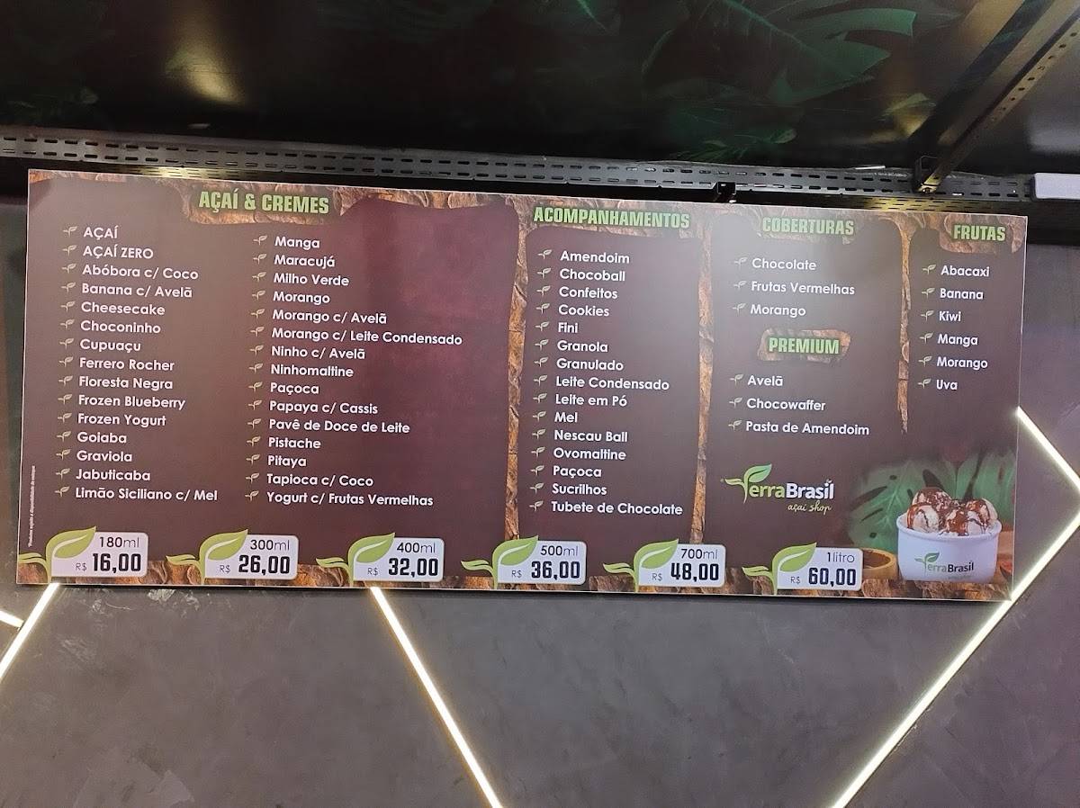 Menu em Terra Brasil Açaí Vila Romana pub & Bar, São Paulo