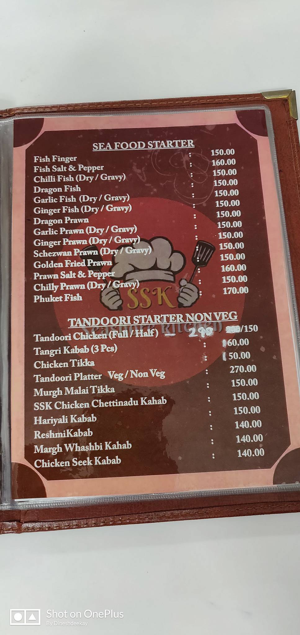 Menu at Sea Shore Kitchen, Chennai, No:23