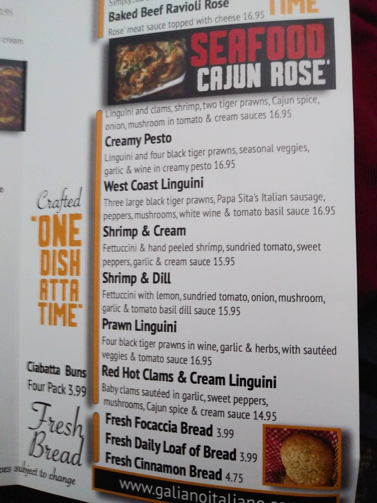 Menu at The Old Boot Eatery pizzeria, Sechelt