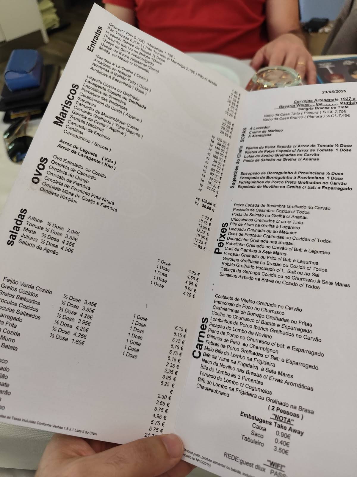 Menu em Sete Mares - Marisqueira restaurante, Lisboa, Av. das Nações ...