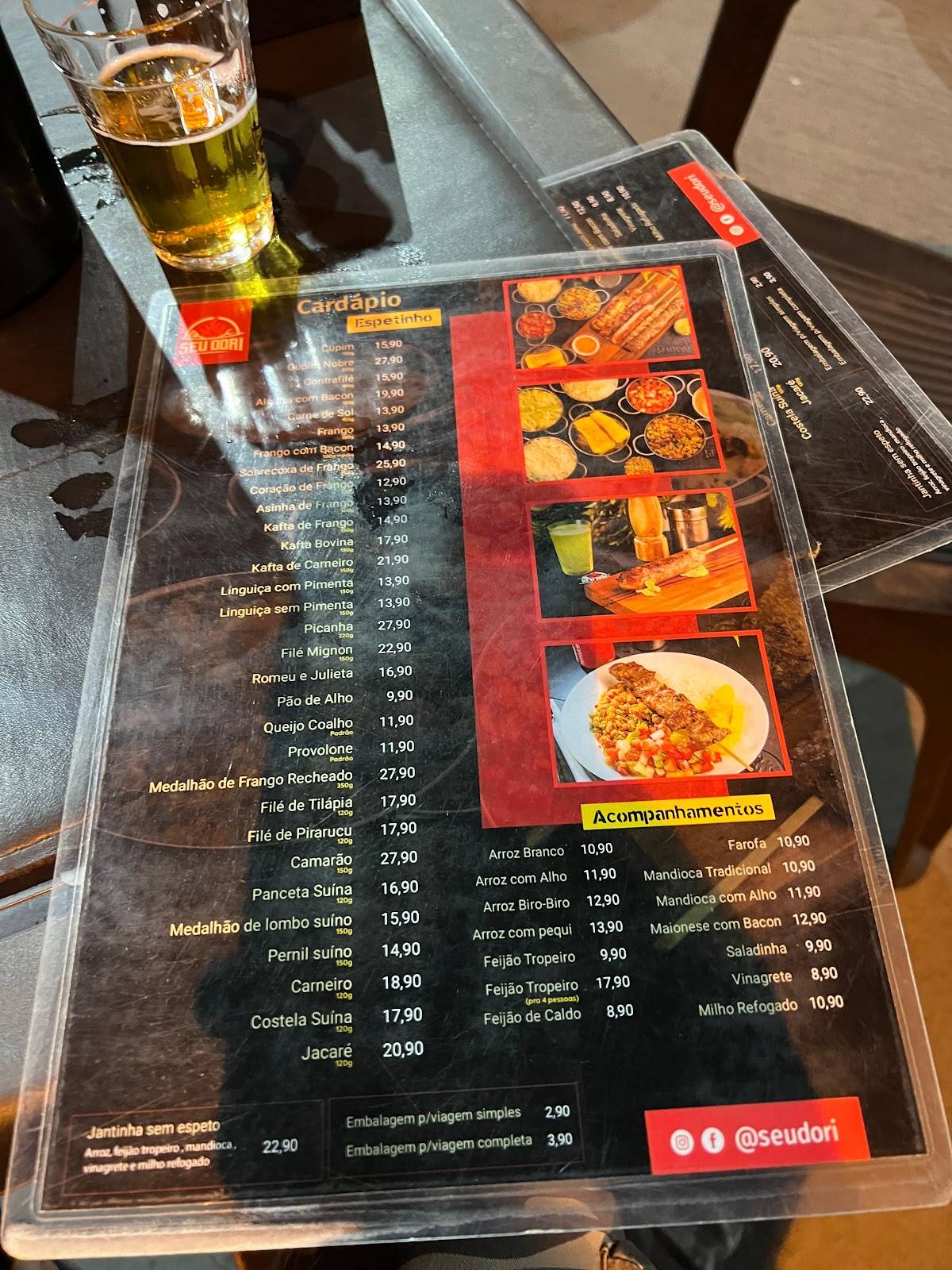 Menu em Seu Dori restaurante, Goiânia
