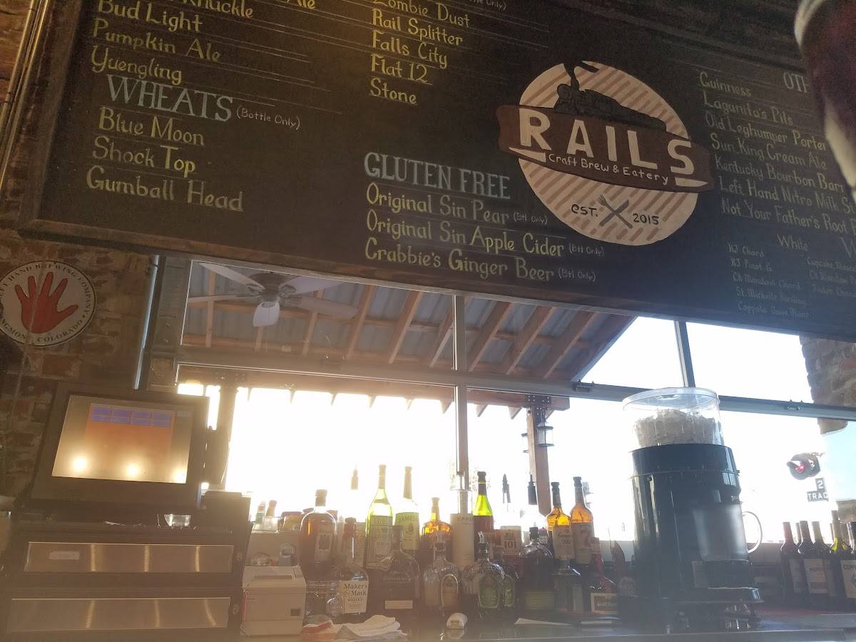 Menu at Rails Craft Brew & Eatery pub & bar, Seymour