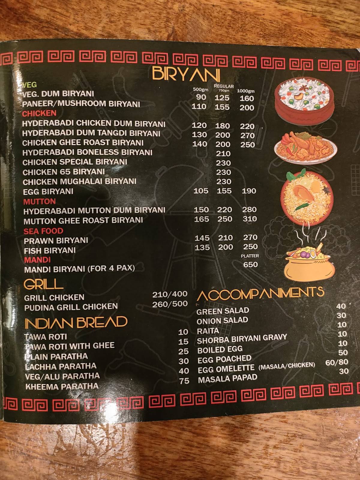 Menu at Shanghai Red BnB, Brahmapur