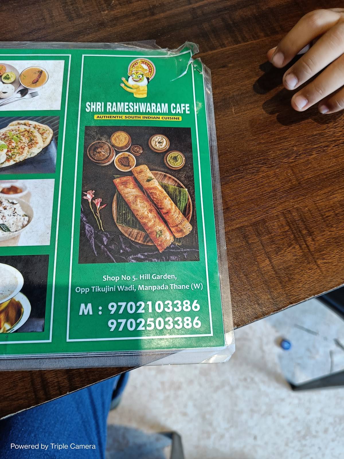 Menu at Shri Rameshwaram Cafe, Thane