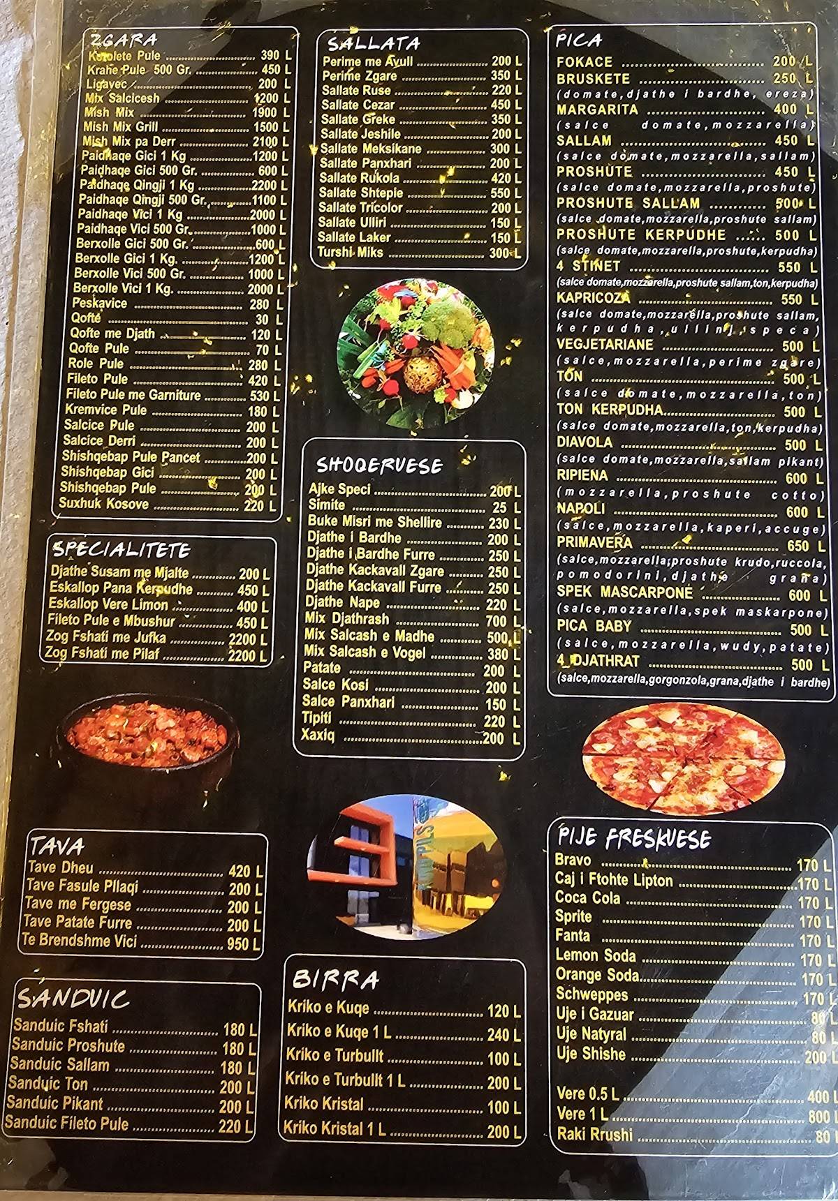 Menu at Shtëpia e birrës "King Pils" restaurant, Albania