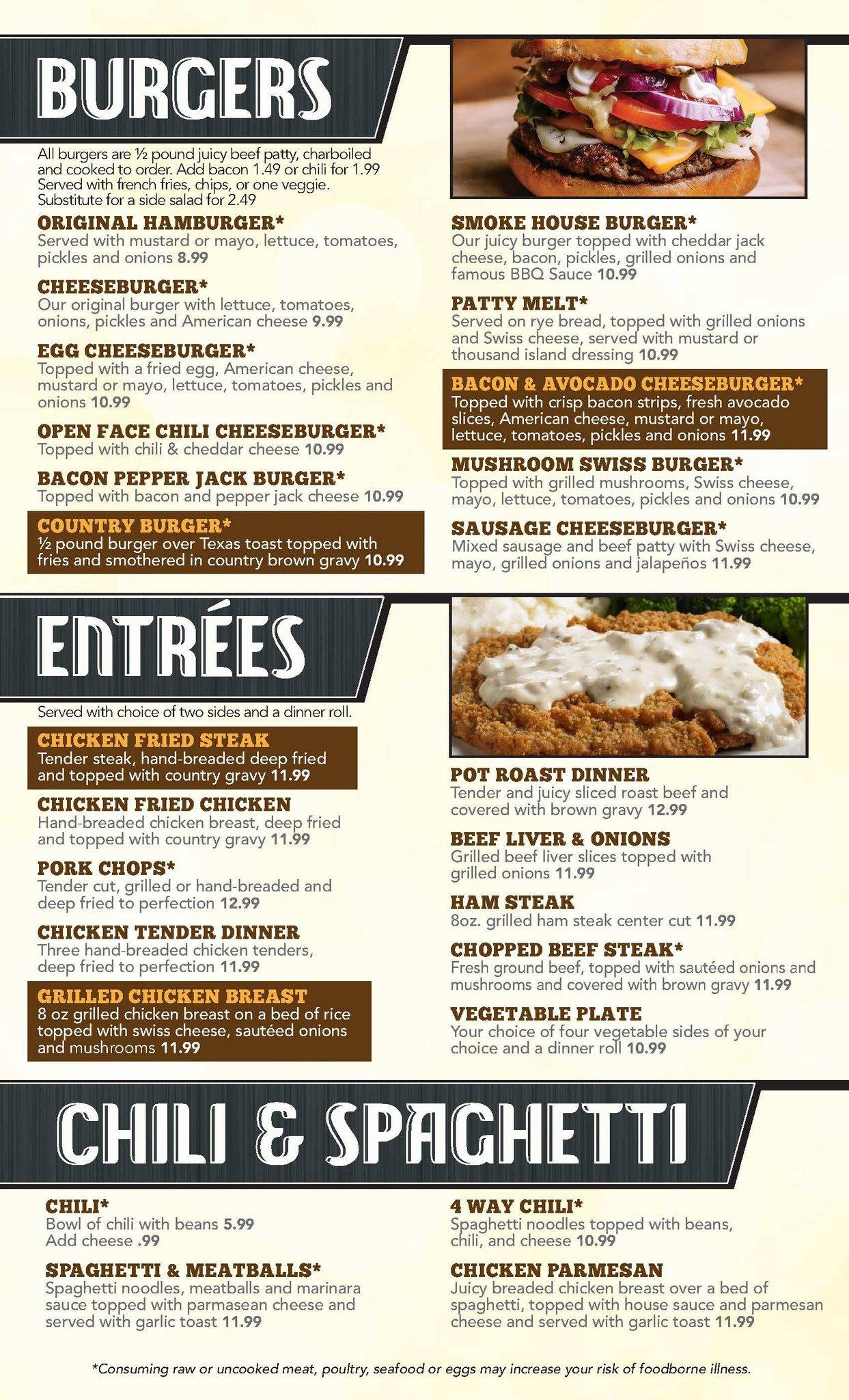 Menu at Silver Skillet Family Diner restaurant, Tulsa
