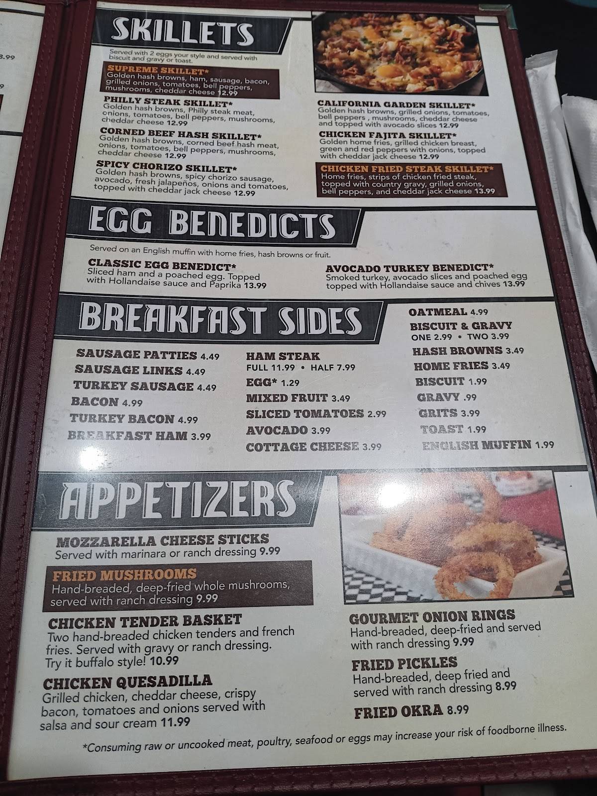 Menu at Silver Skillet Family Diner restaurant, Tulsa