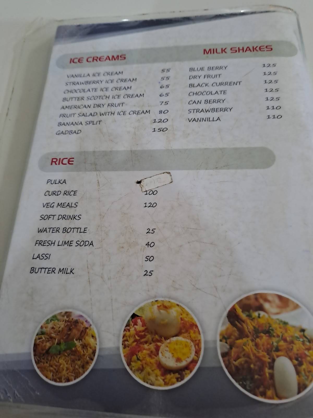 Menu at Simhadri’s Adda The Restaurant, Rajahmundry
