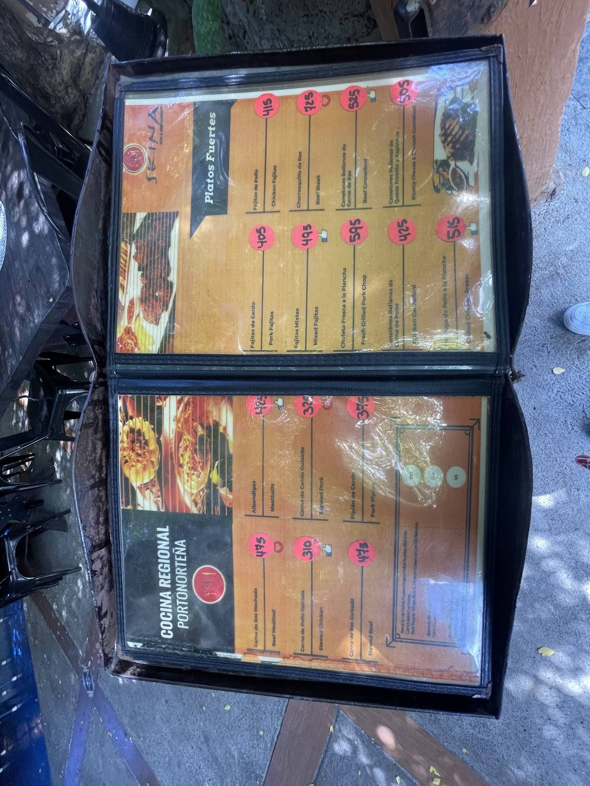Menu at Skina Restaurante, Puerto Plata