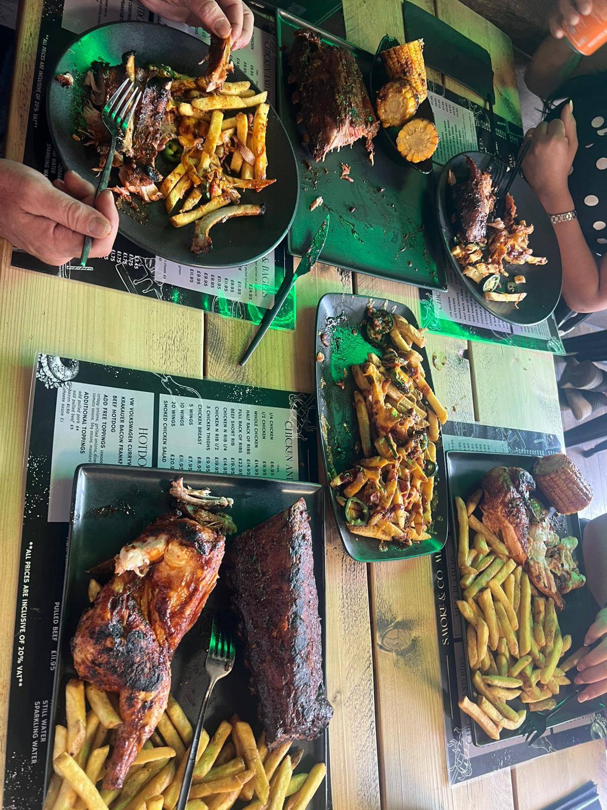 Menu at Smoke & Co BBQ, Ramsgate