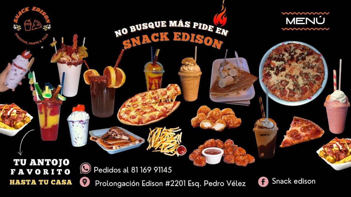 Carta del restaurante Snack Edison, Monterrey