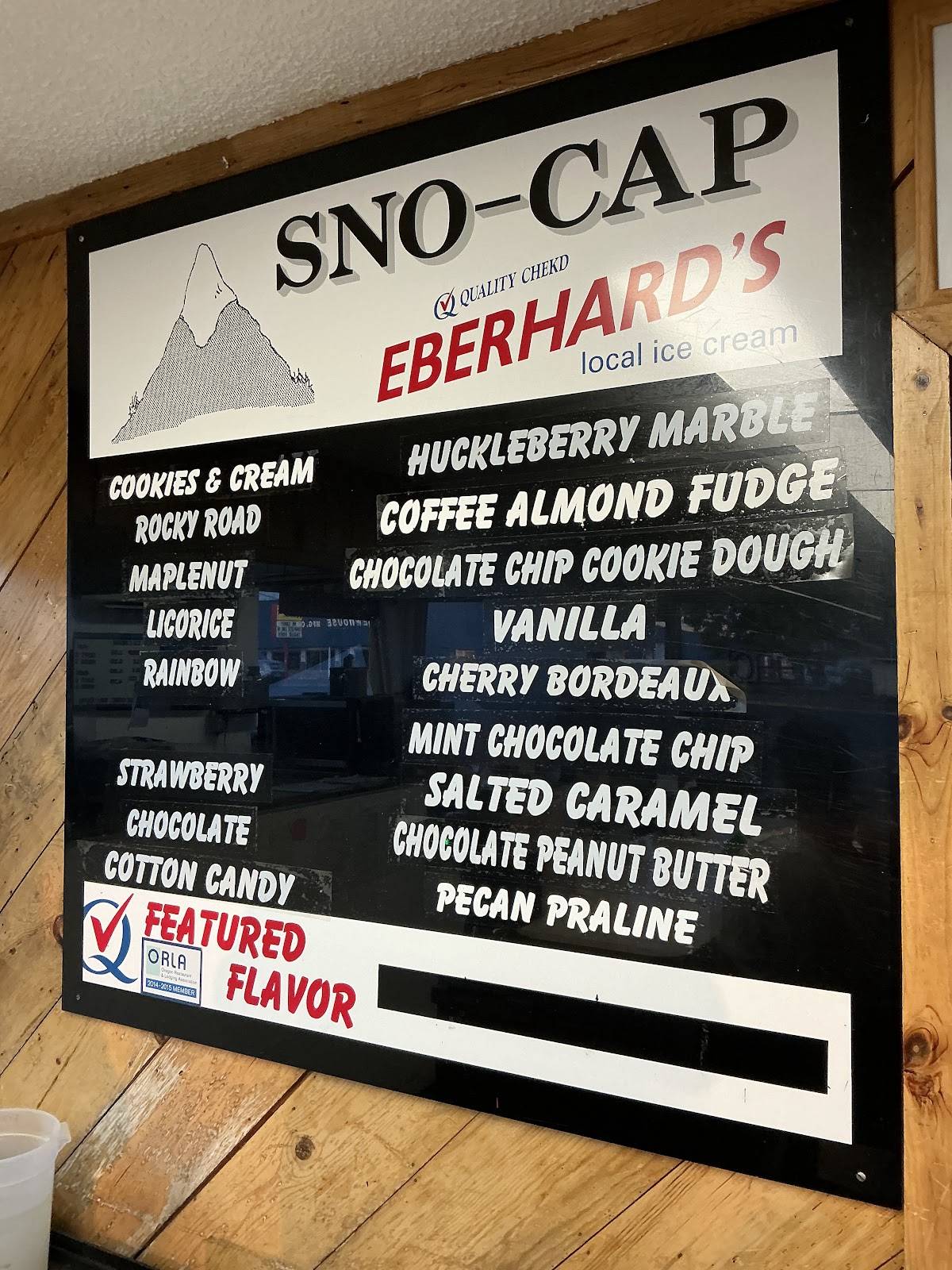 Menu at Sno-Cap Drive In Redmond restaurant, Redmond