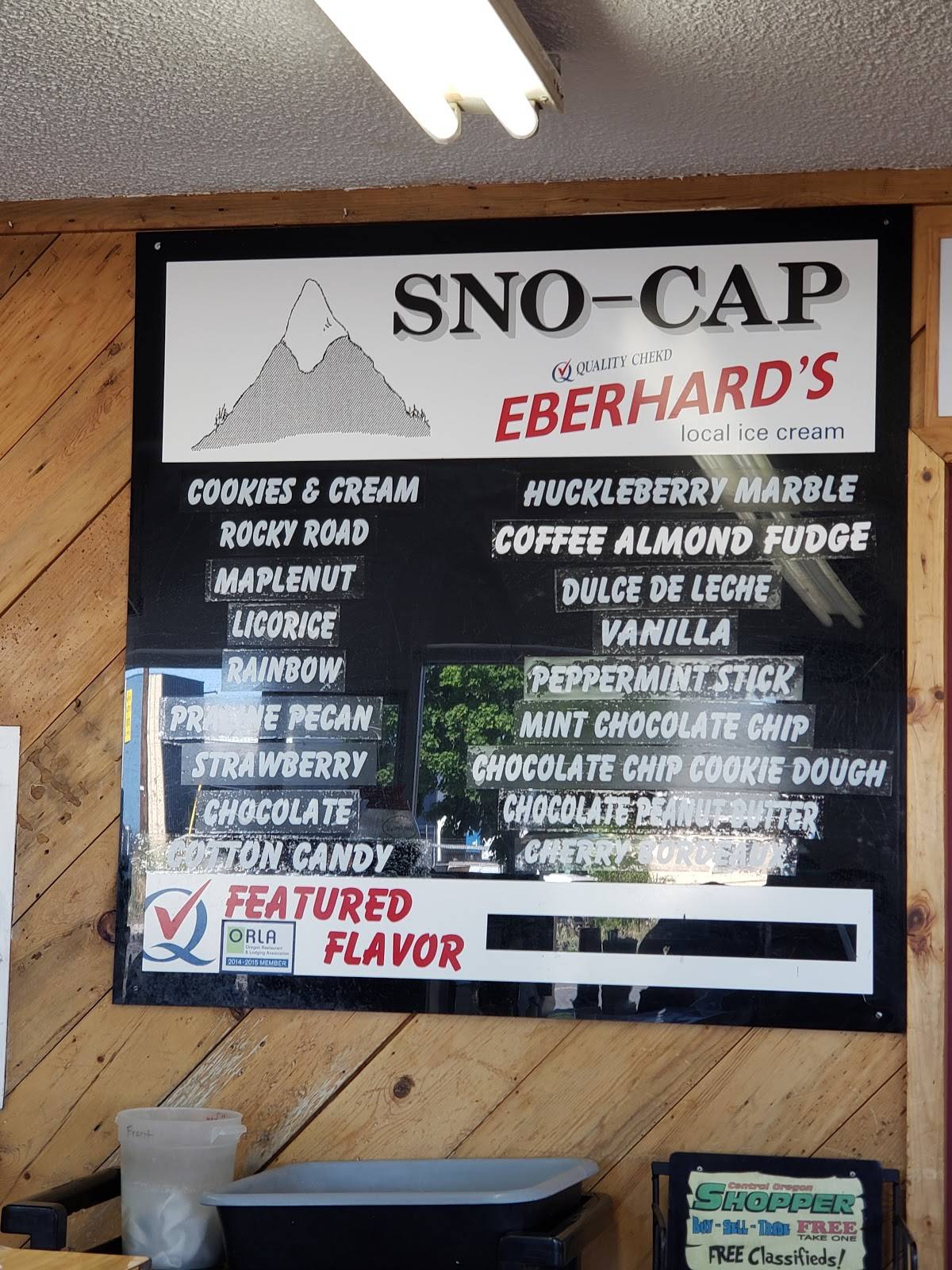 Menu at Sno-Cap Drive In Redmond restaurant, Redmond